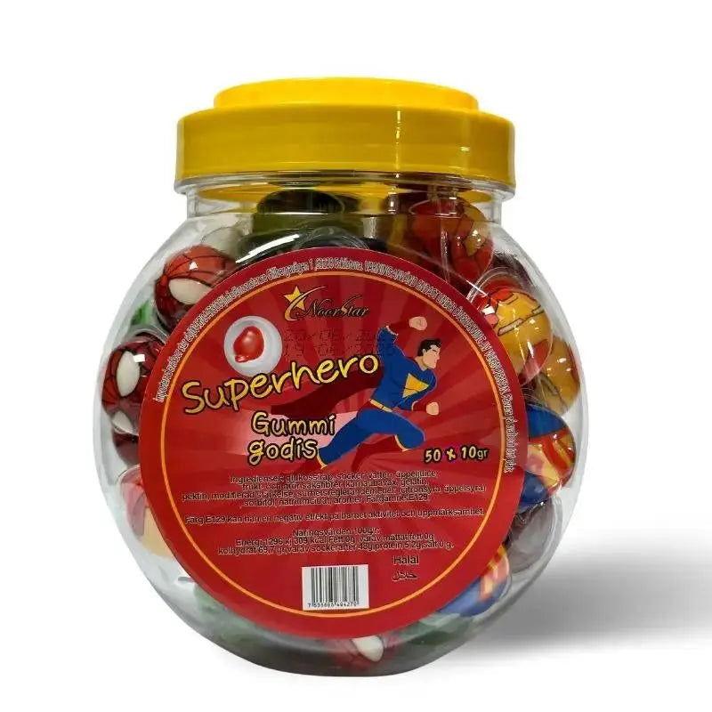 Buy Gummigodis Superhero 50 x 10g online from warehouse shelf | Shop ...