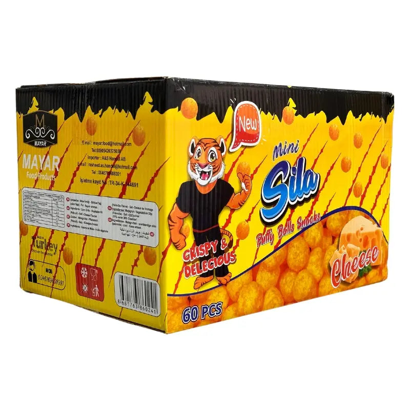 Buy Sila Mini Balls Snacks Cheese 60 x 20g online from Butikkom