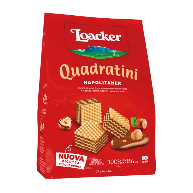 Buy Loacker Quadratini Napolitaner 125g online from – Butikkom