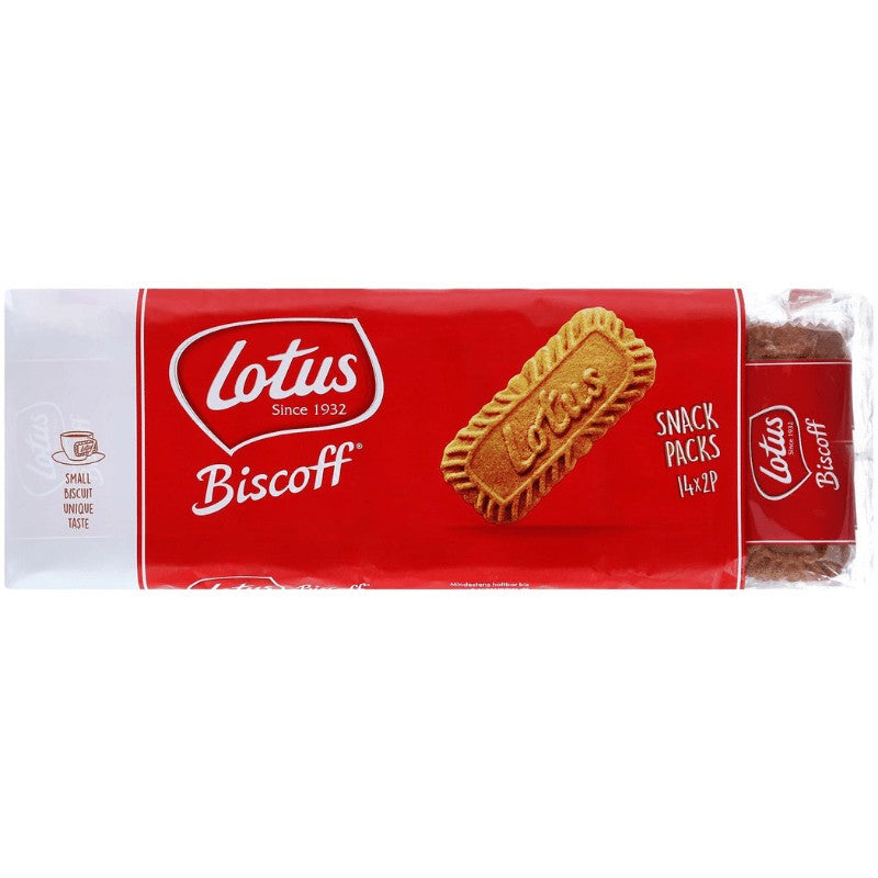 Buy Lotus Biscoff Snack Packs 14x2, 217g online from – Butikkom